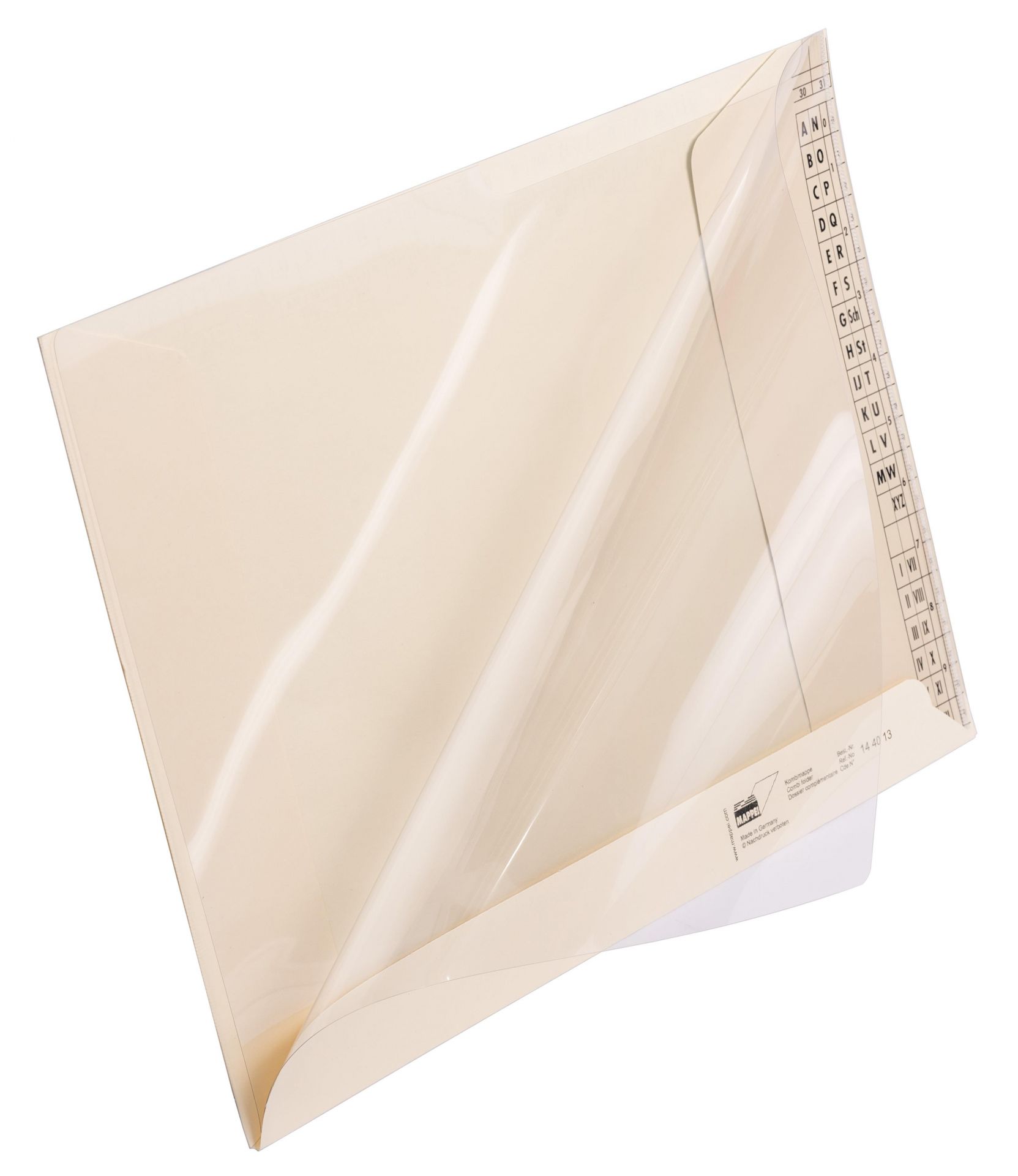 Ordnungsmappe A4 mit Klarsicht-Hülle vorn, 130 g/qm | 144013/76